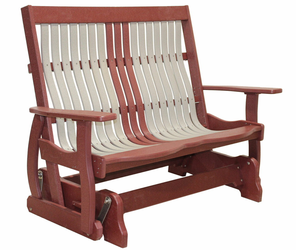 Mission Style Glider Bench | Prairie Patio Furniture
